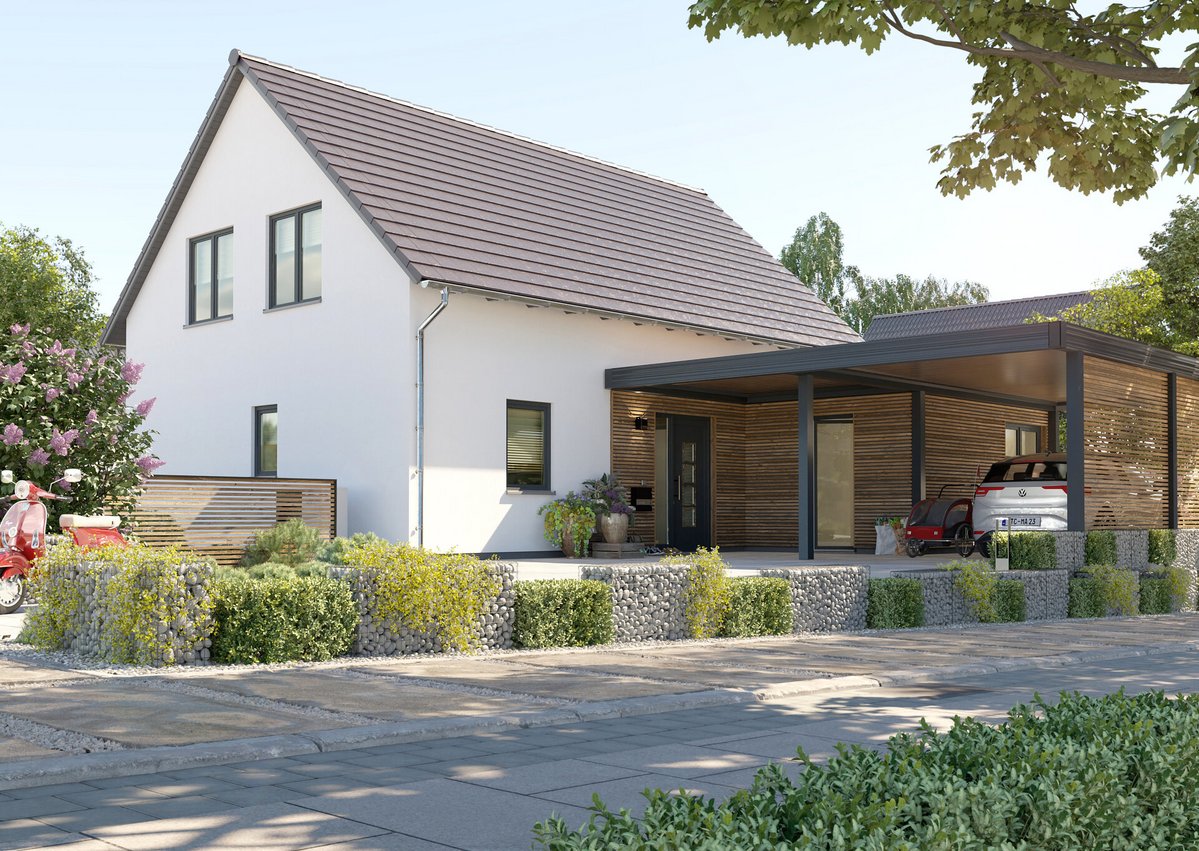 Erstaunlich Haus Mit Carport Fotos